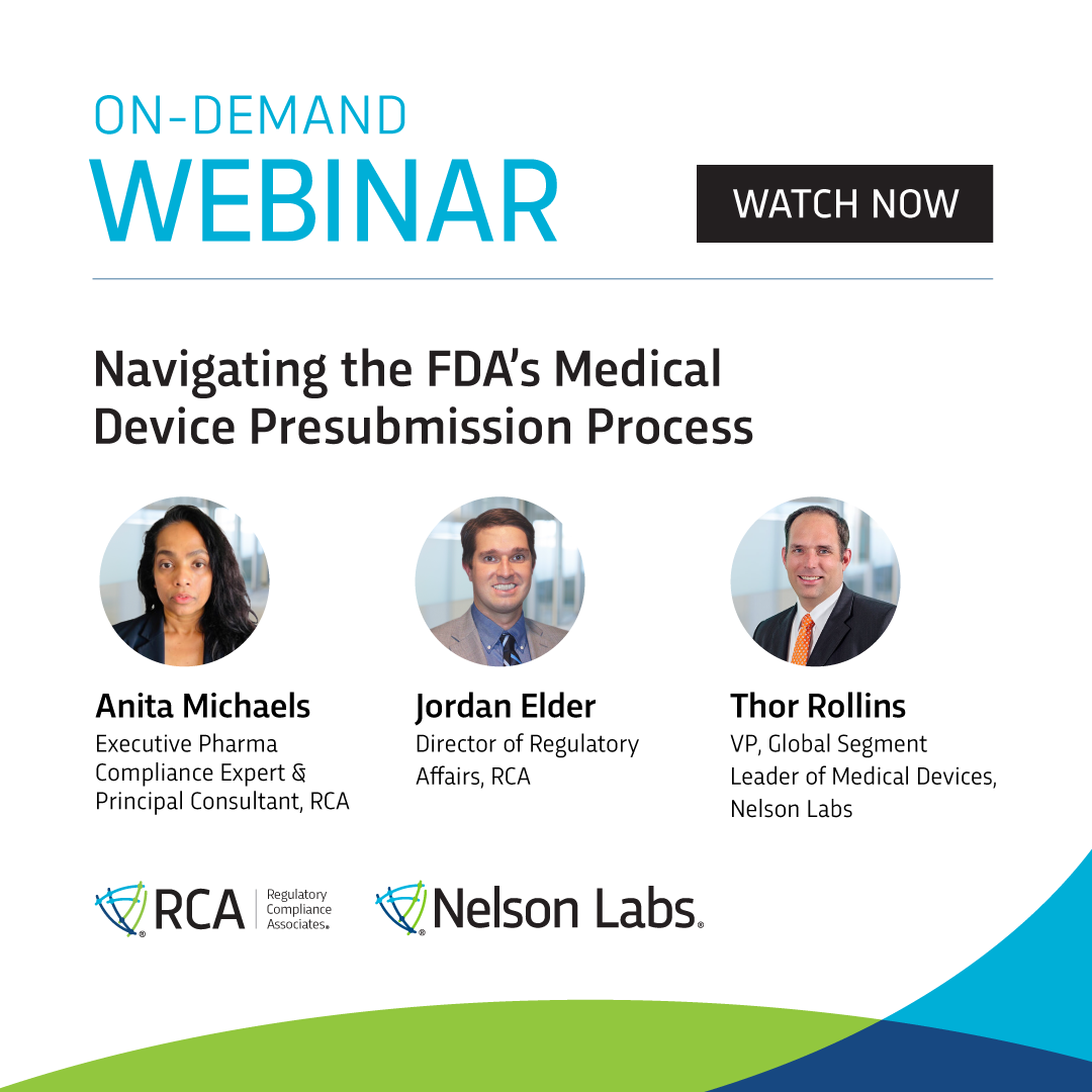 FDA's Pre-submission Process | Medical Device | RCA®